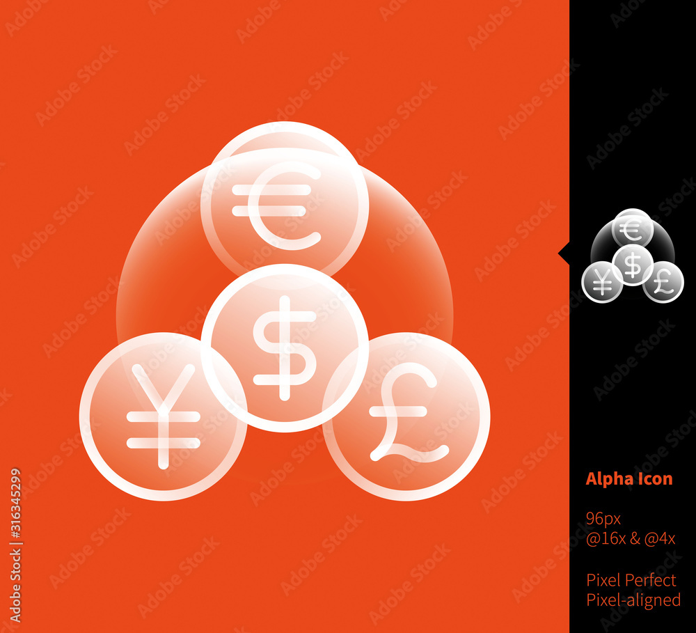 set of gold nuggets alpha icon - vector illustrations for branding, web ...