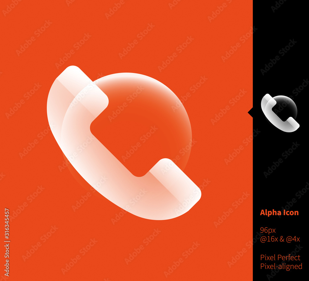 Vetor de Telephone and bubble alpha icon - vector illustrations for ...