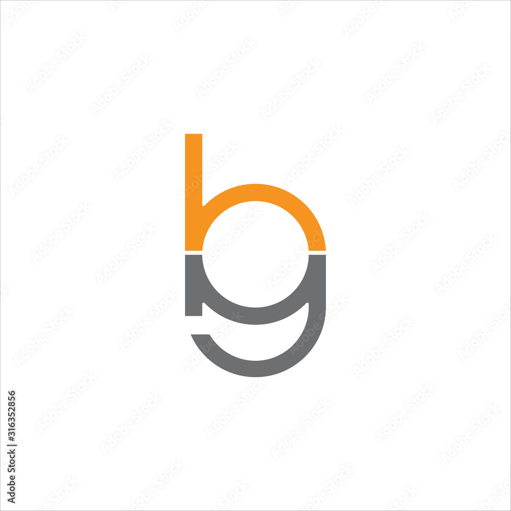 initial letter gb or bg logo vector designs Stock Vector | Adobe Stock