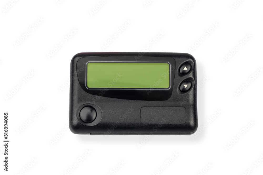 A pager or a beeper ,One way pagers can only receive messages on white ...