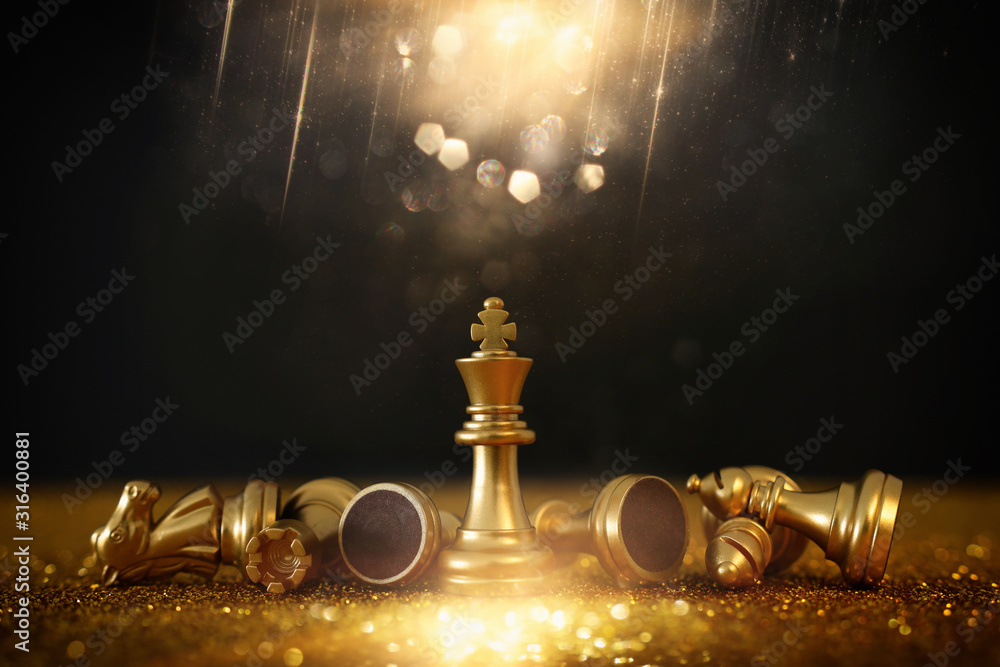 Image of chess game. Business, competition, strategy, leadership and ...