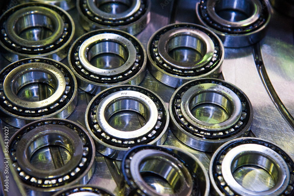 Production of bearings Stock Photo | Adobe Stock