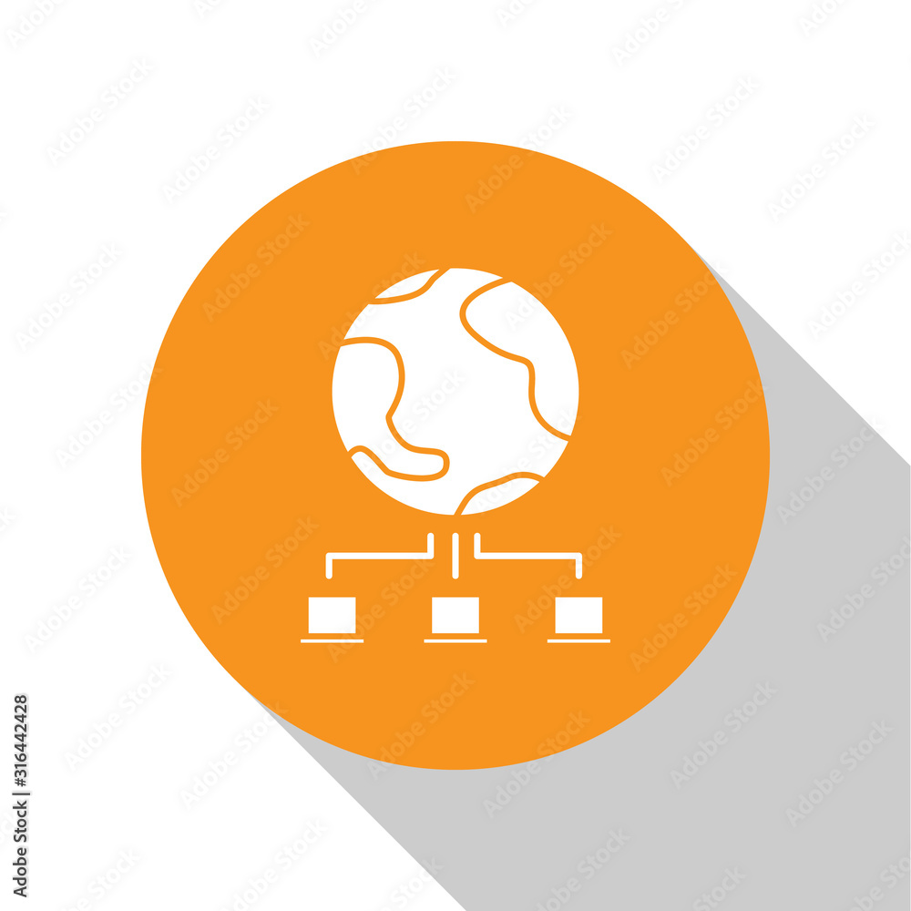 Orange Network Icon
