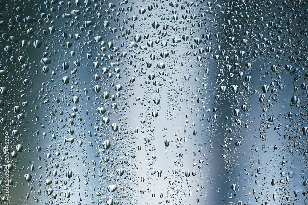 texture of a drop of rain on a glass wet transparent background Stock ...