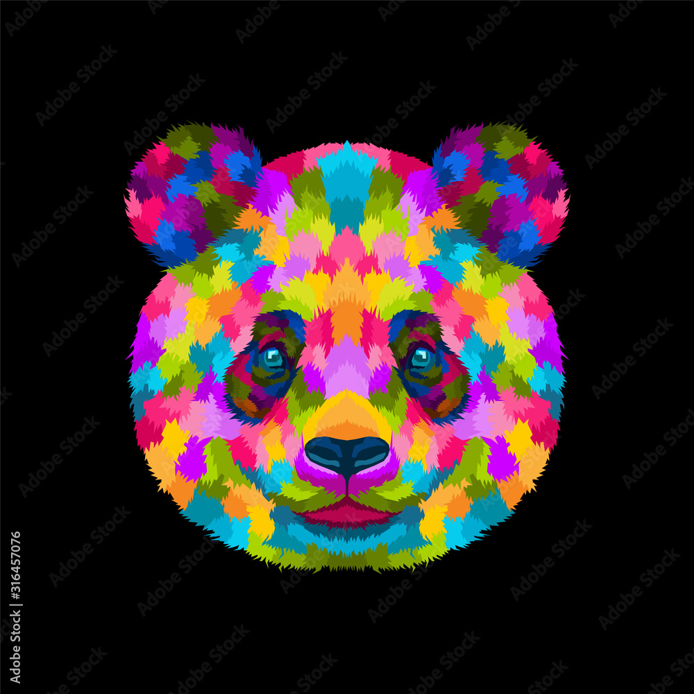 Colorful Panda Wallpaper