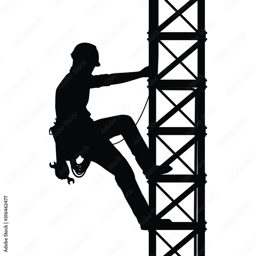 Climbing Silhouette Vector