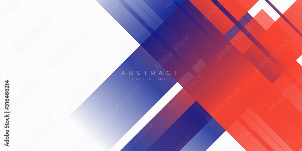 Modern red blue abstract background with stylish line square suit for ...