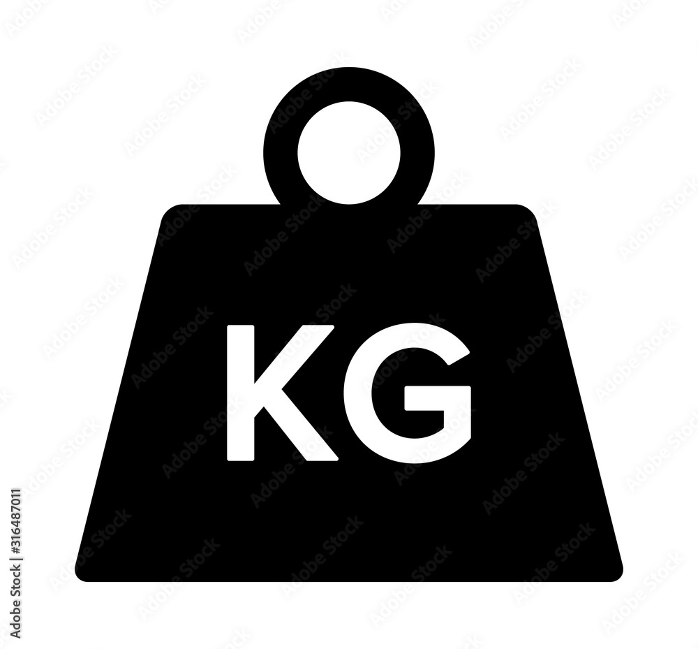 Vetor de Unit of kilogram mass constant flat vector icon for apps and ...
