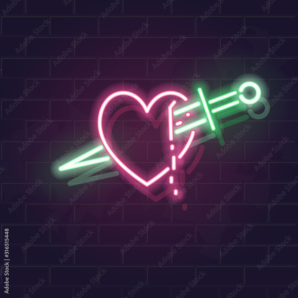 Neon Love Needle