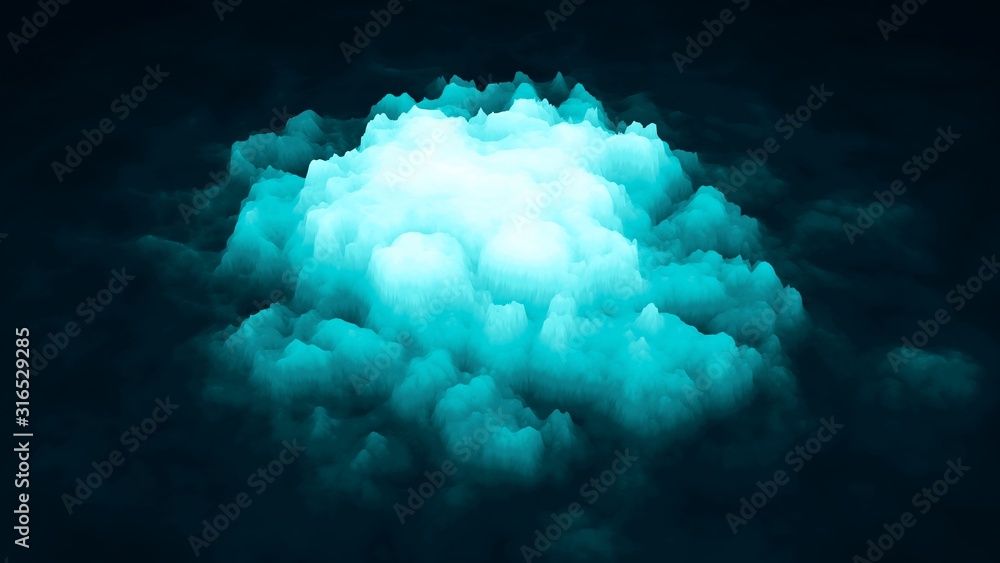 Ice in dark cold water. Iceberg abstract background. Glacier in water ...