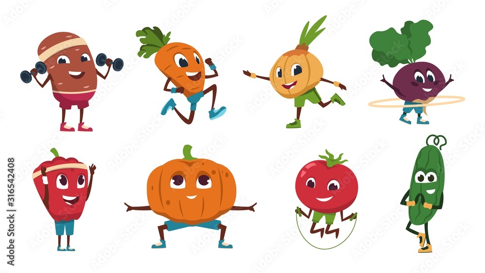 Happy Vegetables