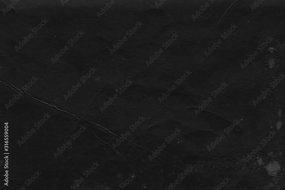Cardboard black abstract texture close-up. Dark old paper background ...
