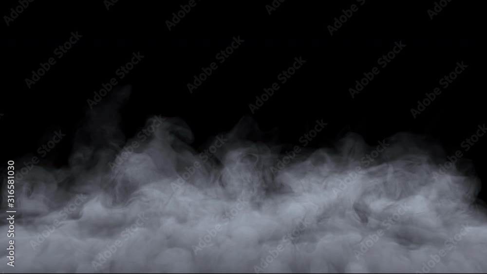 Atmospheric mystical floating fog, realistic cloud of smoke, rising ...