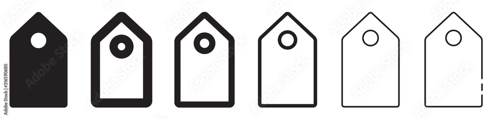 SYMBOLE ÉTIQUETTE VIDE Stock Vector | Adobe Stock