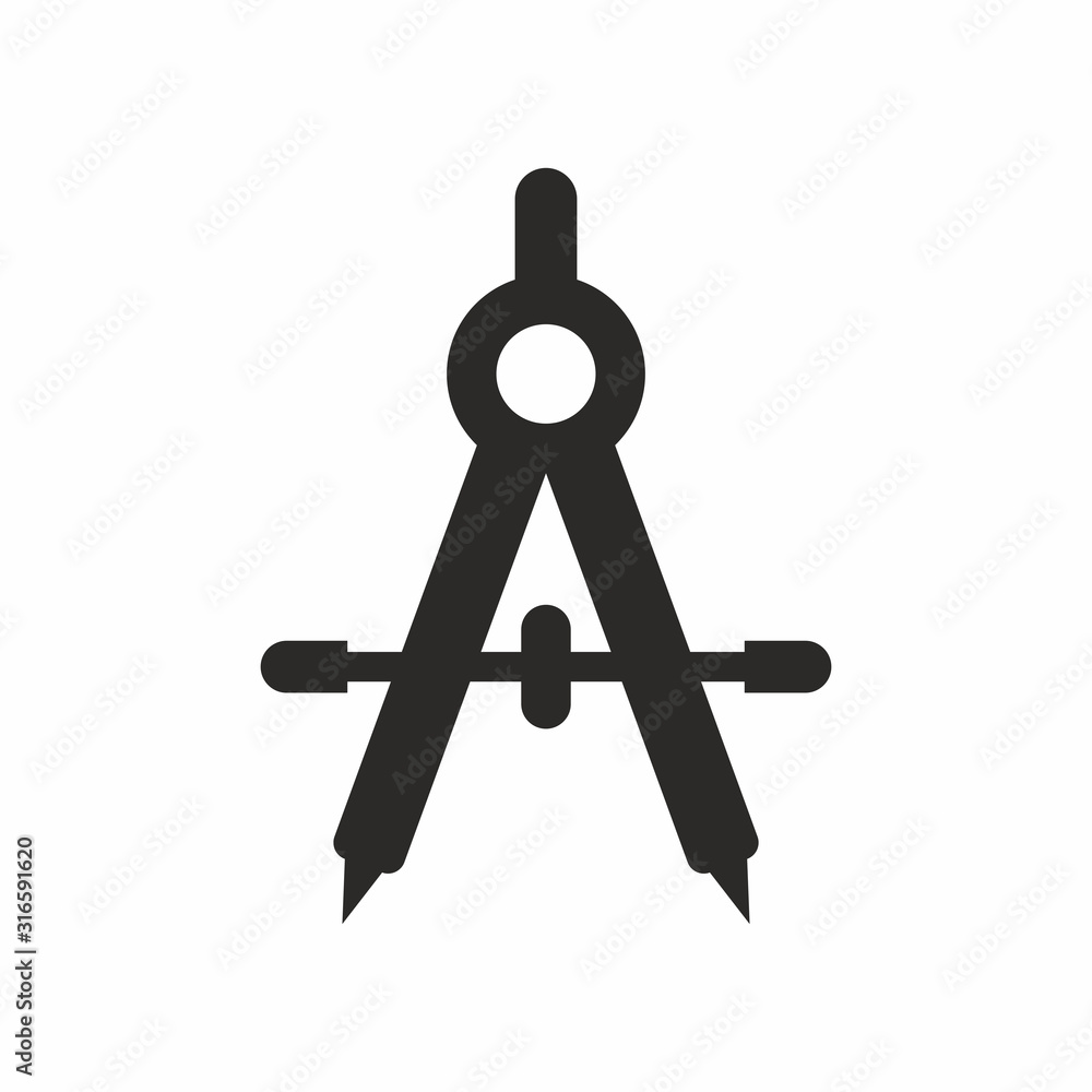 Divider icon. Vector icon isolated on white background. Stock Vector ...