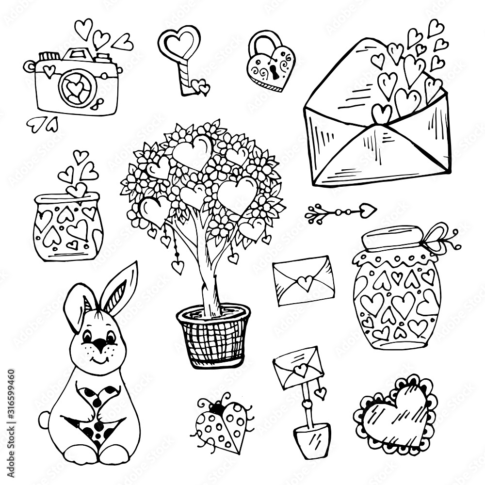 Cute Doodle Art Letter