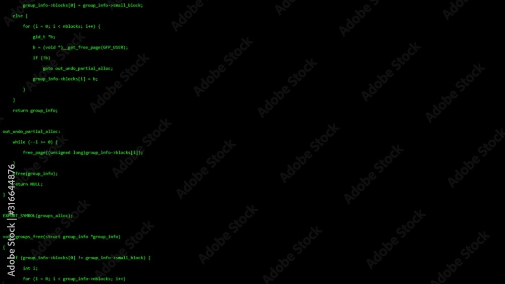 Rows Of Green Hackers Text Codes Runs On A Display Fast Stock Video ...