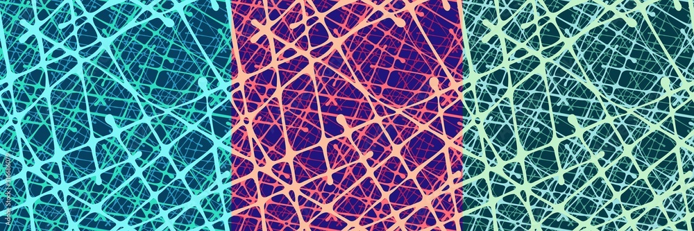 Set of abstract modern seamless graphic patterns. Macro structure of ...