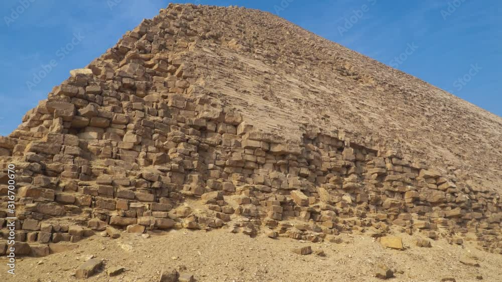 The Bent Pyramid is an ancient Egyptian pyramid located at the royal ...