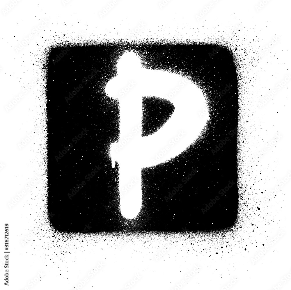 Graffiti Letter P
