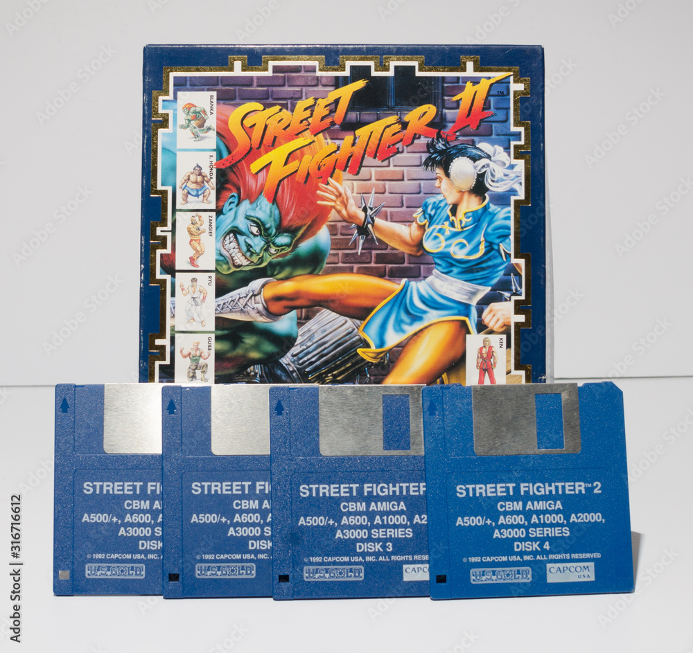 london, england, 05/05/2018 Retro vintage commodore amiga, cbm arcade ...