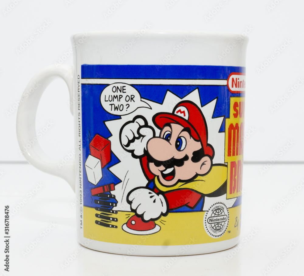london, england, 05/05/2018 a super mario official nintendo 1990s super ...