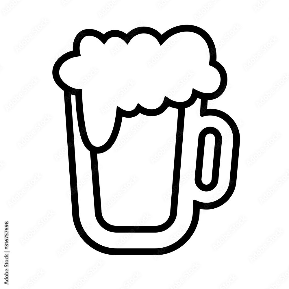 Beer Mug Outline