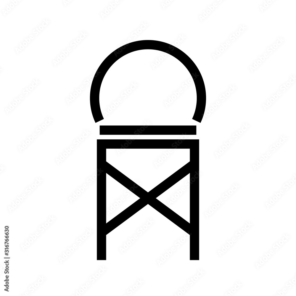 Weather Doppler radar outline icon. Clipart image isolated on white ...