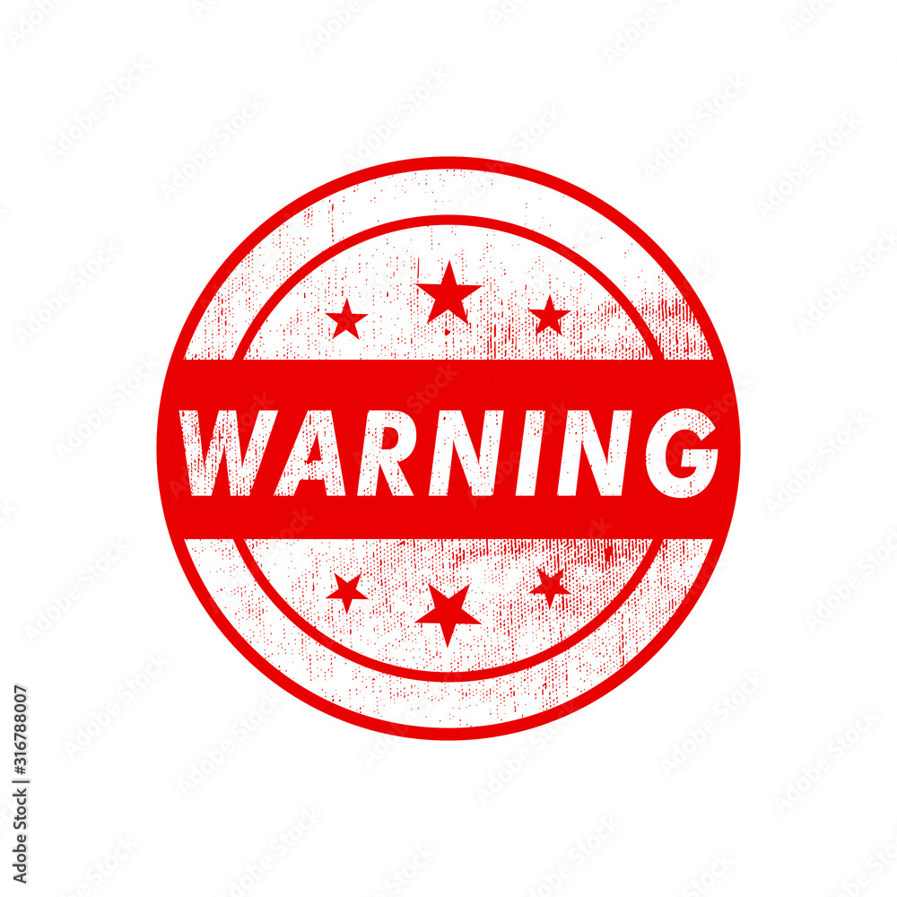 warning stamp, stamp,sign warning Stock Vector | Adobe Stock