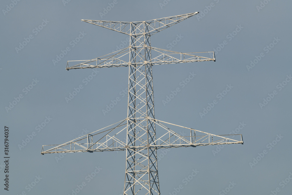 Foto de brand new high voltage pylon yet without wires do Stock | Adobe ...
