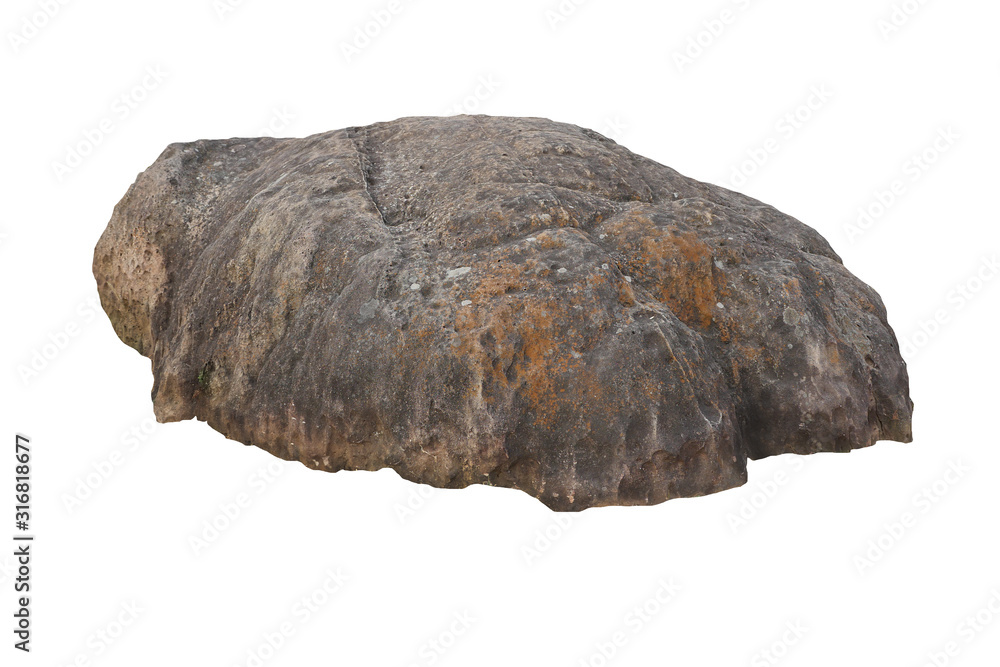 rock isolated on white background Stock Photo | Adobe Stock