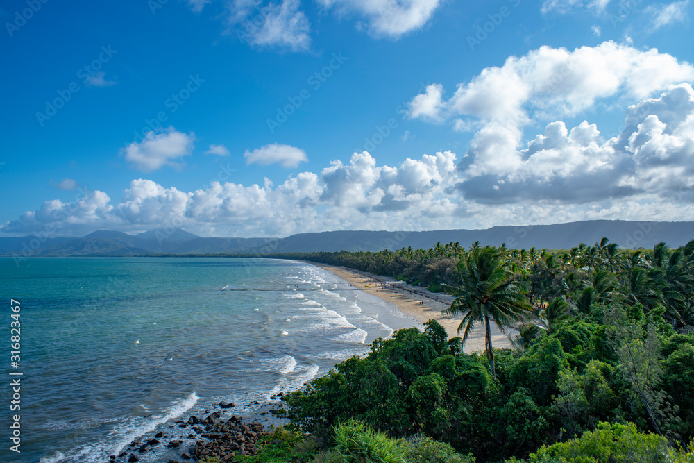 Port Douglas Four Mile Beach in Tropical North Queensland close to ...