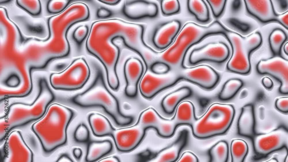 Liquid paint looping animated background. Fluid flowing wavy texture ...