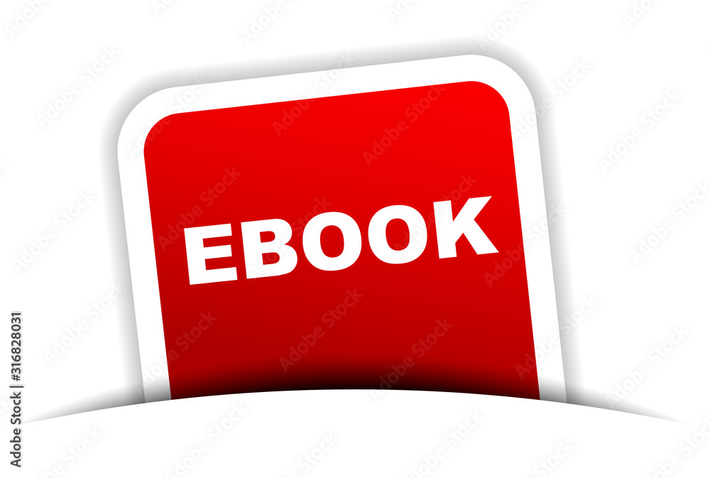 red vector banner ebook Stock Vector | Adobe Stock