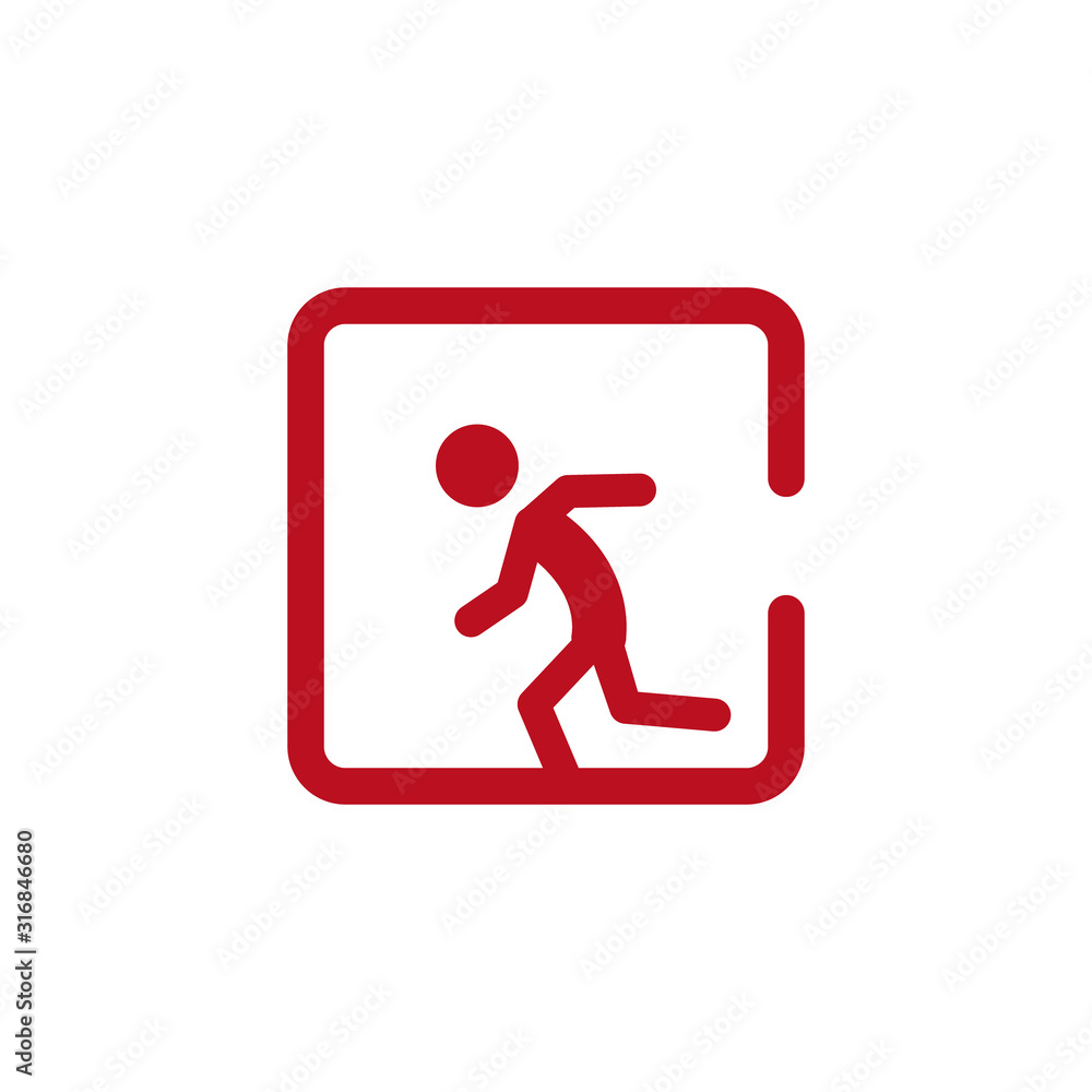 Danger Confined Space Symbol Sign, Vector Illustration. Stock Vector ...