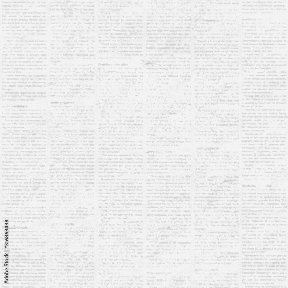 Newspaper seamless pattern with old vintage unreadable paper texture ...