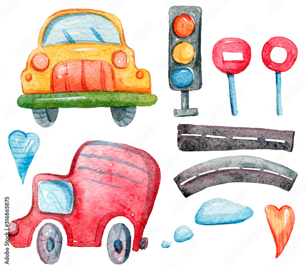 Traffic Cars Clipart