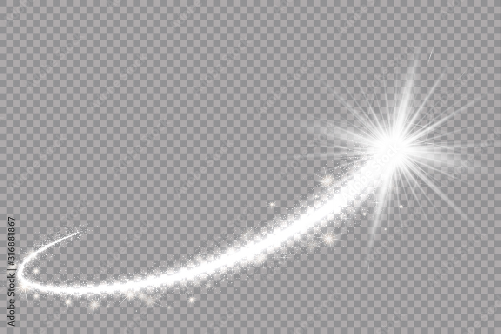 Light glow effect stars bursts with sparkles isolated on transparent ...