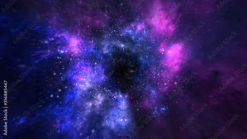 black hole, science fiction wallpaper. Beauty of deep space. Colorful ...