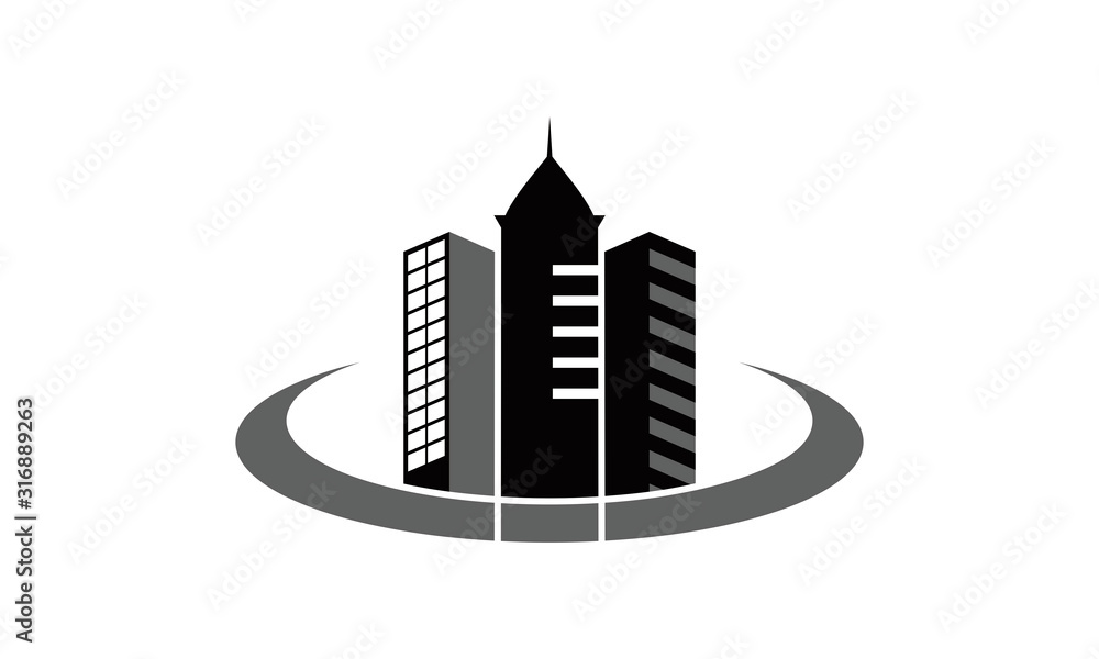 logo skyscraper vector Stock Vector | Adobe Stock