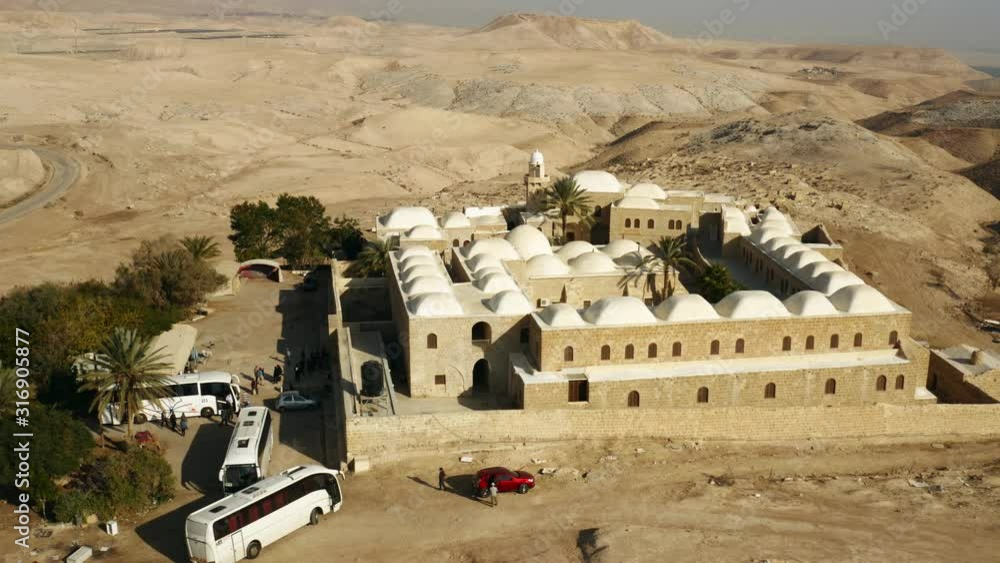 Nabi Musa (Prophet Moses) burial site in Judean desert, Israel, 4k ...
