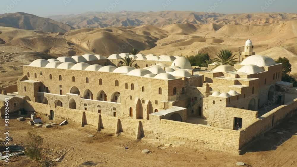 Nabi Musa (Prophet Moses) burial site in Judean desert, Israel, 4k ...