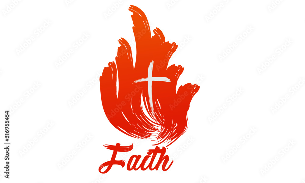 Pentecost Sunday, Holy Spirit, Typography for print Stock Vector ...