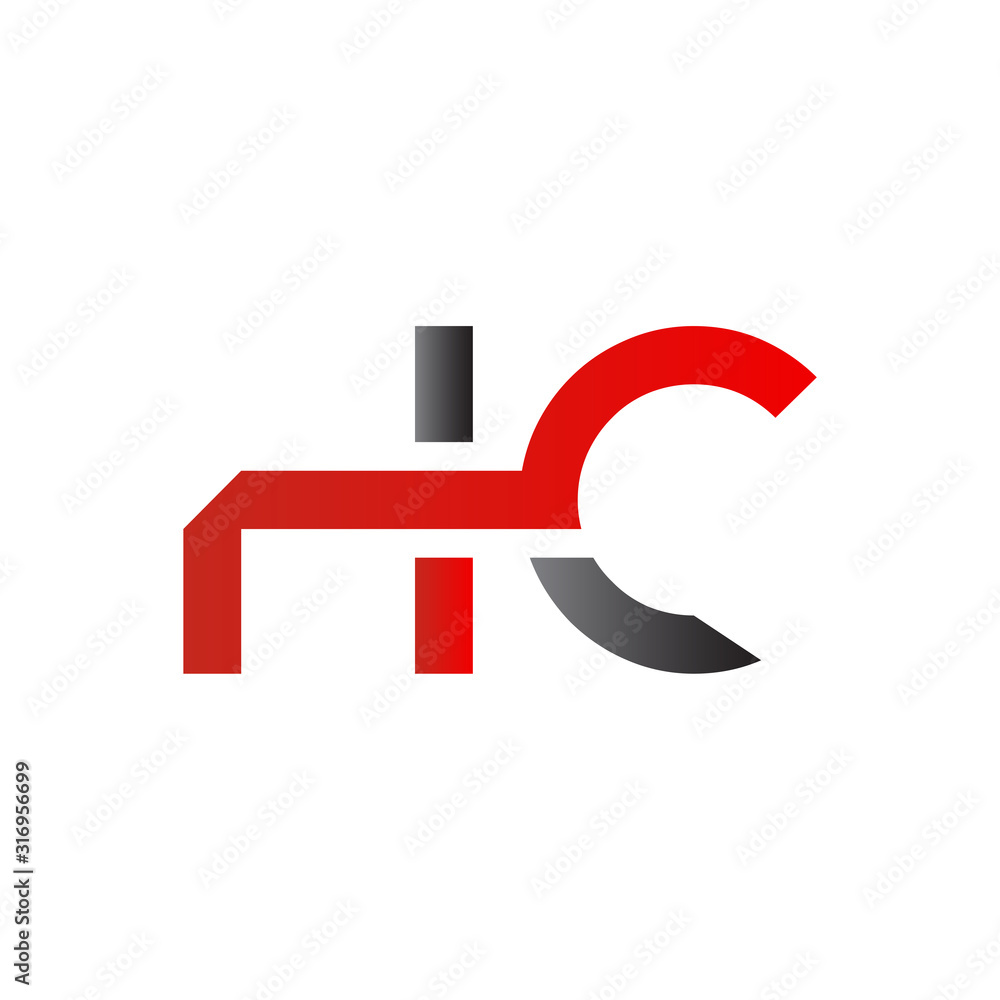 letter HC Logo Design Vector Template. Initial HC Letter Design Vector ...