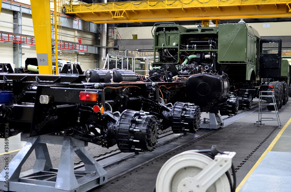 Photo & Art Print Heavy duty truck for transport missile defence system ...