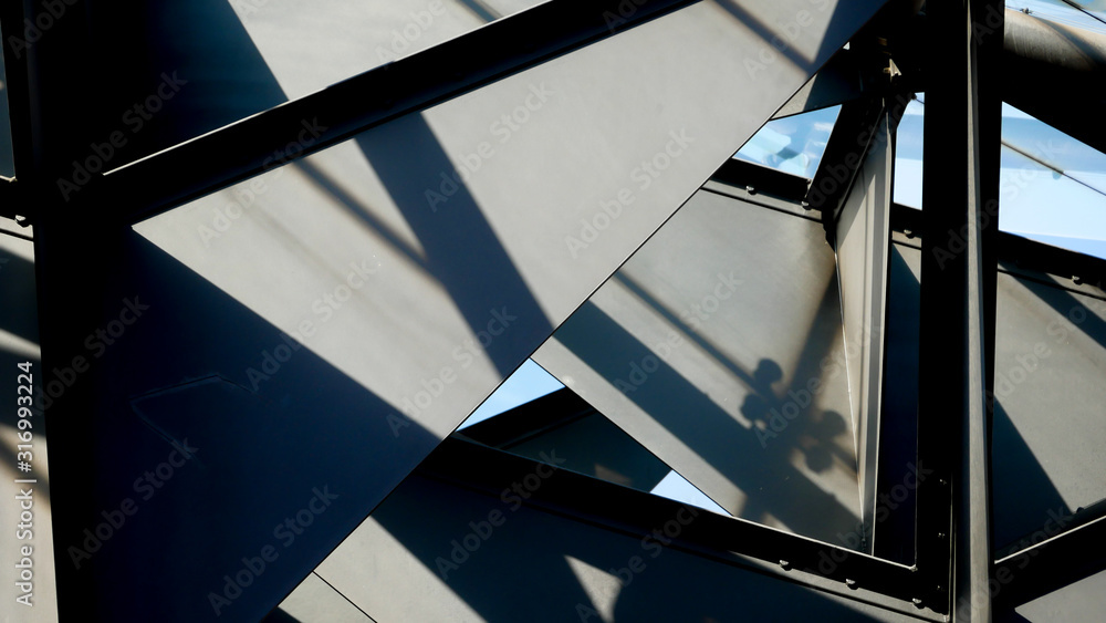 Abstract background architecture lines. modern architecture detail ...