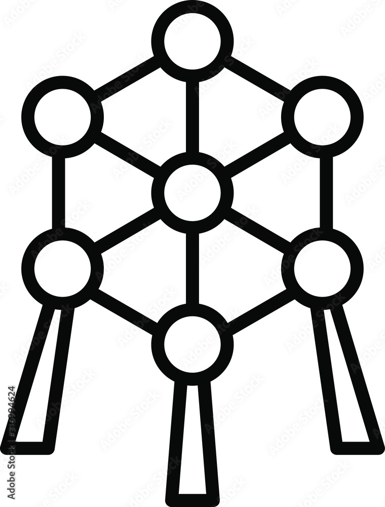 atomium icon, vector line illustration Stock Vector | Adobe Stock atomium icon, vector line illustration Stock Vector | Adobe Stock