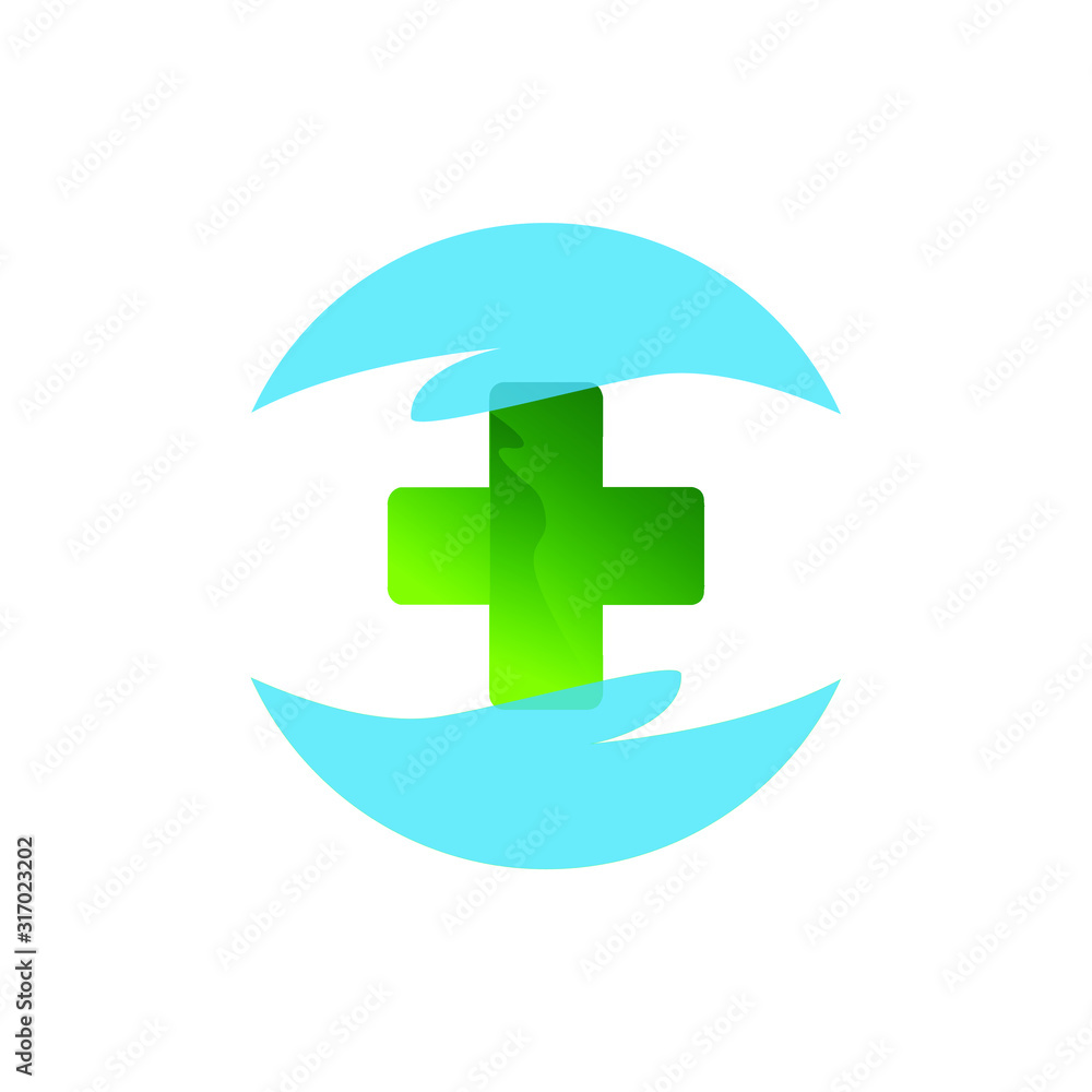 Health logo. Vector Illustration.logo simple and unique icon. Green ...
