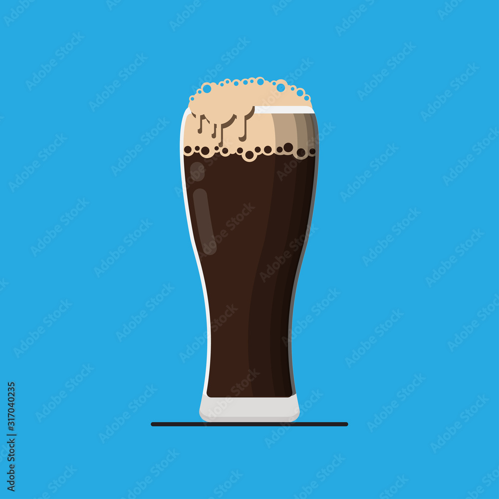 Root beer mug. Vector illustration. Stock Vector | Adobe Stock