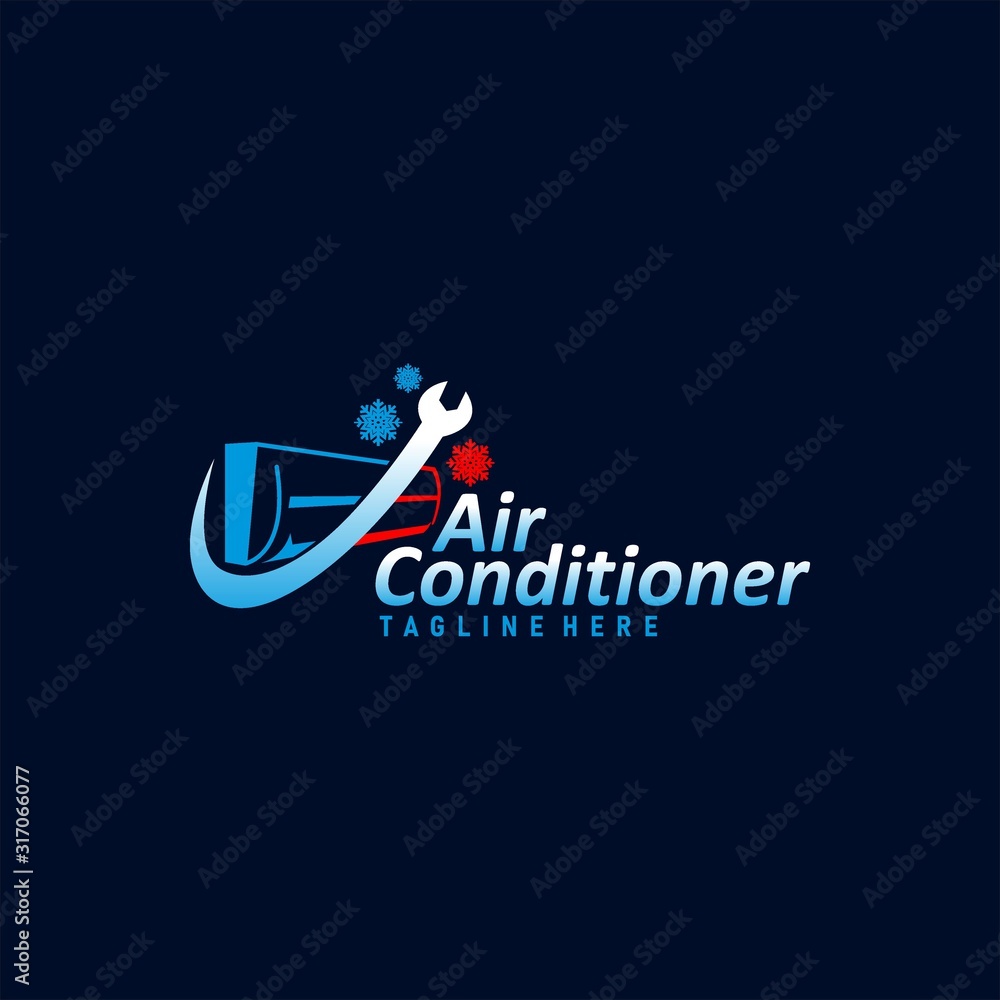 Air condition logo concept vector. Technology device for adjust air ...